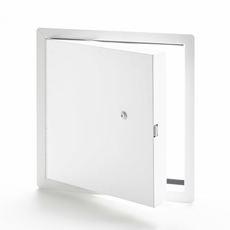 Fire-rated access doors for walls and ceilings